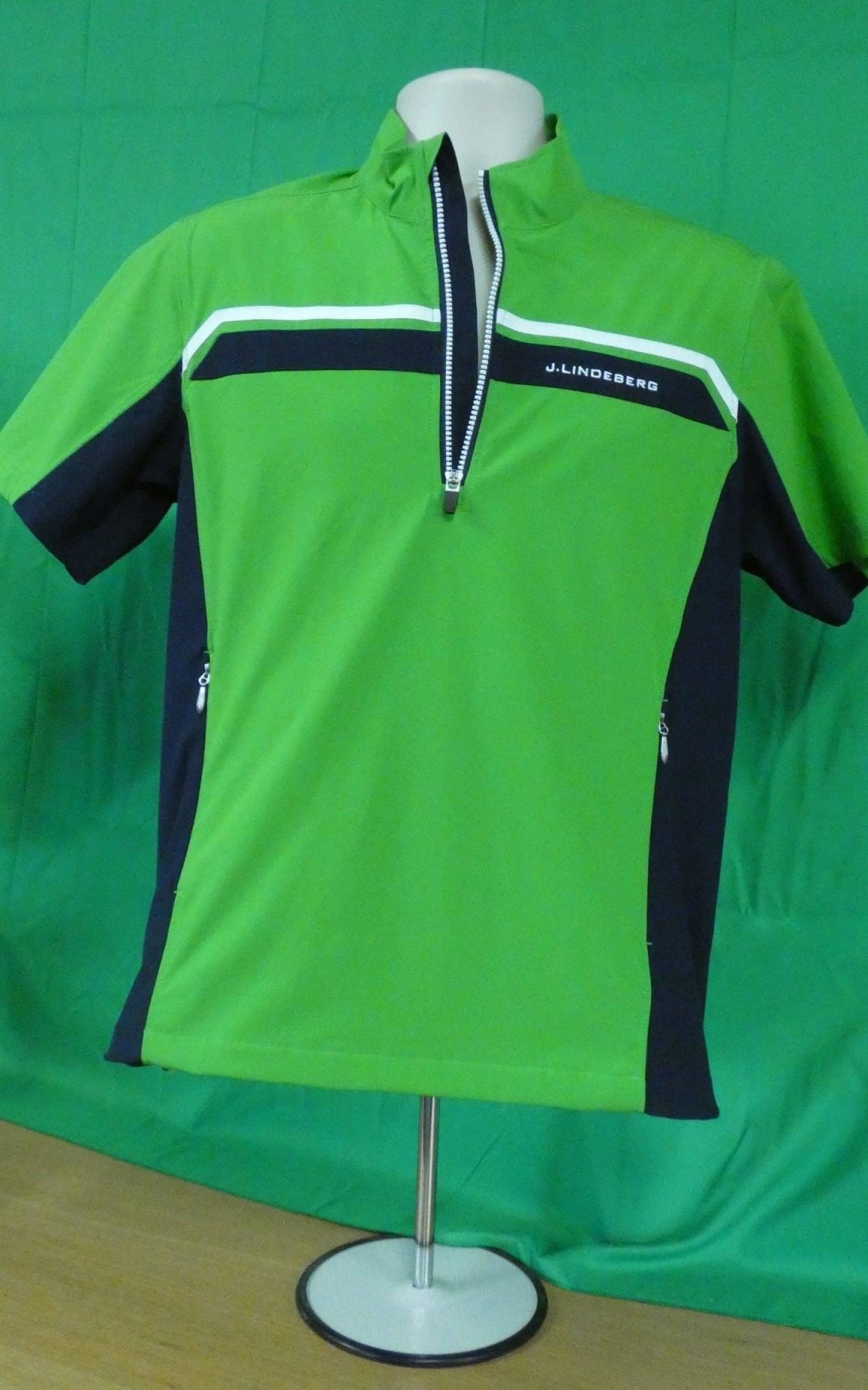 Men's J Lindberg Green Golf Top – Sporty & Stylish – kitround